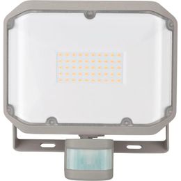 Fa.Brennenstuhl LED Au&szlig;en-Wandleuchte &raquo;AL 3050&laquo; Warmwei&szlig; mit PIR und Bewegungsmelder grau LED Fluter zur Wandmontage
