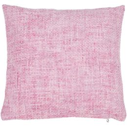 done. Dekokissen &raquo;Twist&laquo; Geflochtene Optik rosa Polyester B/L: 45cm x 45cm, 1 Stk.
