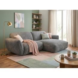 Trendmanufaktur Ecksofa &raquo;Be Chilled, modernes Lounge-Design mit stilvoller Kedernaht&laquo; mit softem Sitzkomfort, in hochwertigem Cord mit weicher Haptik 