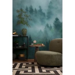 Livingwalls living walls Fototapete &raquo;THE WALL III Landschaft Tapete Motivtapete Wald Wald&laquo; matt glatt Vliestapete floral f&uuml;r Schlafzimmer K&uuml;che Wohnzimmer 