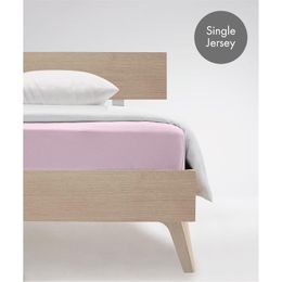 Fleuresse Spannbettlaken &raquo;Jenny C aus feinf&auml;digem Mako-Jersey&laquo; f&uuml;r Matratzen bis 23 cm H&ouml;he rosa Mako-Jersey, Obermaterial: 100% Baumwolle B/L: 220cm,