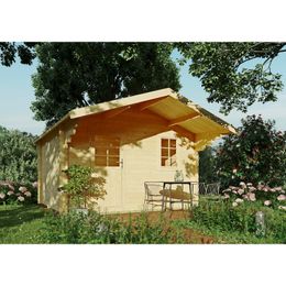 Kiehn-Holz Gartenhaus &raquo;Finkenberg&laquo; beige Holzwerkstoff Fu&szlig;boden im Gartenhaus, ohne Dacheindeckung
