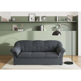 DOMO collection 3-Sitzer &raquo;Pegnitz f&uuml;r kleine R&auml;ume, Breite 185cm&laquo; zeitlos, elegante Armlehnen, komfortabel grau 92% Polyester, 8% Nylon B/H/T: 185cm x