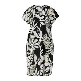 S.oliver Kleid Damen Gr&ouml;&szlig;e 46 schwarz / wei&szlig; / wollwei&szlig; Sommerkleid