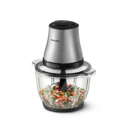 Philips Zerkleinerer &raquo;HR1503/00 3000 Series mit PowerChop Technologie&laquo; 450 W 2L Glasssch&uuml;ssel, Edelstahl Einheitsgr&ouml;&szlig;e