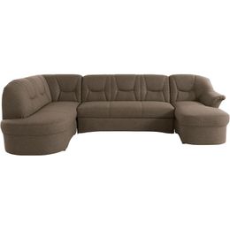 DOMO collection Wohnlandschaft &raquo;SARAFINA 295x83x180 cm, auch mit Federkern f&uuml;r mehr Sitzkomfort!&laquo; whlw. mit Bettfunktion, elegantes Design, U-Form 