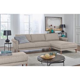 Creation BY ROLF BENZ Ecksofa &raquo;CR.450, Designecksofa, Polsterecke, L-Form, 282/178 cm (B/T)&laquo; abgerundete Armlehne Schnecke, modern Landhaus, Leder 