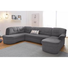 DOMO collection Wohnlandschaft &raquo;SARAFINA 295x83x180 cm, auch mit Federkern f&uuml;r mehr Sitzkomfort!&laquo; whlw. mit Bettfunktion, elegantes Design, U-Form 