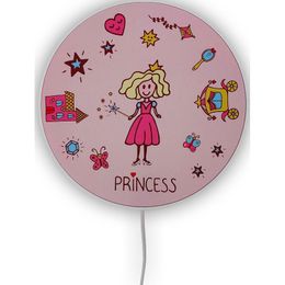Niermann Wandleuchte &raquo;Prinzessin, Kinderlampe, Kinderzimmer&laquo; E14 1 Stk. Made in Germany bunt 1, &Oslash; 25cm H: 8cm, 1 Stk.