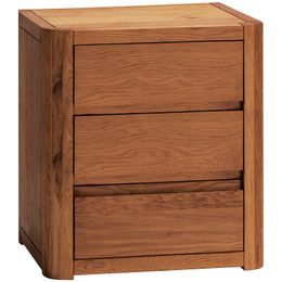 Hasena Nachttisch &raquo;Koro&laquo; Eiche cognac massiv braun Eiche massiv B/H/T: 50cm x 57cm x 40cm,montiert