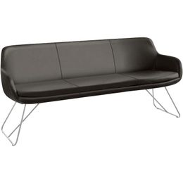 Musterring Essbank &raquo;Tavia&laquo; Schlittengestell in drei Ausf&uuml;hrungen, Breite 180, 200 oder 220 cm braun 100% PES B/H/T: 180cm x 87cm x 66cm, Echtleder