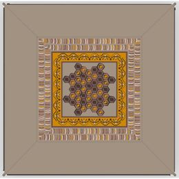 BENT Outdoorteppich &raquo;Verbindbarer Teppich Afrika&laquo; rechteckig 4 mm H&ouml;he PFC frei gelb Polyester B : 250cm 1 Stk., 4mm, L: 250cm