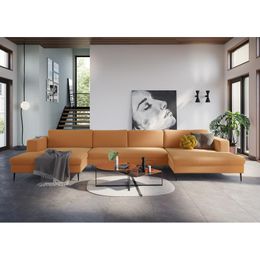 DOMO collection Wohnlandschaft &raquo;Modica U-Form aktuelles, kubisches Design mit 2 Recamieren, viel Platz&laquo; XXL, auch in Cord, Fu&szlig;h&ouml;he passend f&uuml;r g&auml;ngige