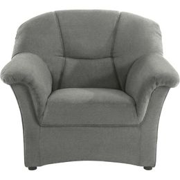 DOMO collection Sessel &raquo;SARAFINA Breite 102 cm, auch mit Federkern f&uuml;r noch mehr Sitzkomfort!&laquo; whlw. mit Federkern, elegantes Design grau Luxus-