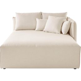 OTTO home Ottomane &raquo;N&ouml;re&laquo; Lounge-Modul - zum eigenen Zusammenstellen, Breite 138cm, Tiefe 168cm beige 60% Baumwolle/40% Leinen B/H/T: 138cm x 86cm x 
