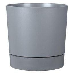 Scheurich &Uuml;bertopf &raquo;47/235 PLANO+&laquo; Pflanzgef&auml;&szlig; aus Kunststoff, &Oslash;xH: 46,7x46 cm grau Kunststoff &Oslash; 46,7cm