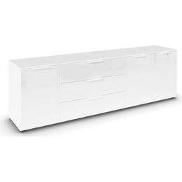 Rauch Kombikommode &raquo;Kommode T&uuml;rkommode Sideboard Kombikommode FLIPP mit Glasfront&laquo; Breite 200 cm mit 2 Einlegeb&ouml;den, 3-t&uuml;rig mit 3 Schubladen und Soft