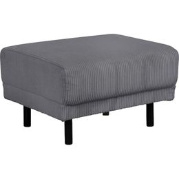 Home Affaire Polsterhocker &raquo;AGNIA B/T/H: 70/64/43 cm&laquo; passend zur Serie, auch in Cord und Boucl&eacute; grau 100% Polyester B/H/T: 70cm x 43cm x 64cm, Cord