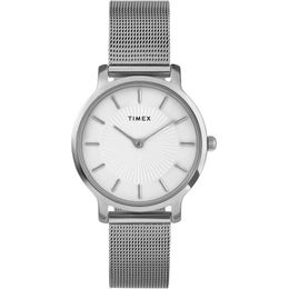 Timex Damen Quarzuhr &raquo;TRANSCEND&laquo; Armbanduhr, Damenuhr,Edelstahlarmband,analog silber Einheitsgr&ouml;&szlig;e