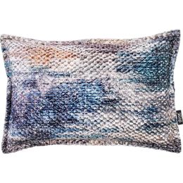 done. Dekokissen &raquo;Glam Colour&laquo; Rei&szlig;verschluss, Ohne F&uuml;llung, meliert blau Polyester B/L: 40cm x 60cm, 1 Stk.