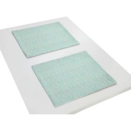 Adam Platzset &raquo;Little Parrot&laquo; blau Obermaterial: 100% Baumwolle B/L: 30cm x 40cm, 2 Stk., Bio-Baumwolle