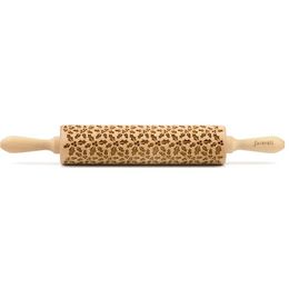 Folkroll Teigroller &raquo;3D-Motiv-Teigrolle&laquo; Stechpalme braun Massivholz 43cm