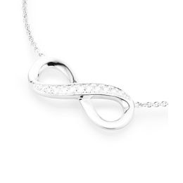 Firetti Damen Kette mit Anh&auml;nger &raquo;Schmuck Geschenk Silber 925 Halsschmuck Halskette Ankerkette&laquo; mit Zirkonia (synth.) silber Silber 925 (