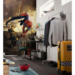 Komar Kindertapete &raquo;Marvel Spider-Man Dodge&laquo; bedruckt glatt gelb Vlies B/L: 150m, Rollen: 1