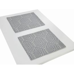 Adam Platzset &raquo;Easy Diamond&laquo; blau Obermaterial: 100% Baumwolle B/L: 30cm x 40cm, 2 Stk., Bio-Baumwolle