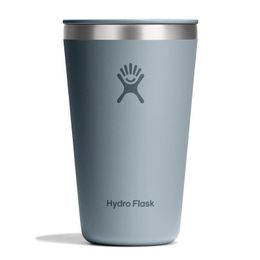Hydro Flask Thermobecher &raquo;16 OZ All Around Tumbler Press-In Lid, 473 ml&laquo; Kompatibel mit Trinkhalmdeckel und verschlie&szlig;baren Eindr&uuml;ckdeckel Edelstahl &Oslash; 8,7cm x 