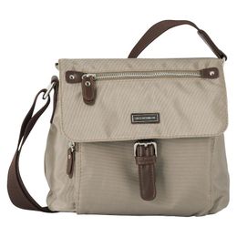 Tom Tailor Damen Tom Tailor Umh&auml;ngetasche &raquo;Rina&laquo; aus leichtgewichtigem Nylon und aufw&auml;ndig gewebten Gurtband beige B/H/T: 22,5cm x 19cm x 9cm