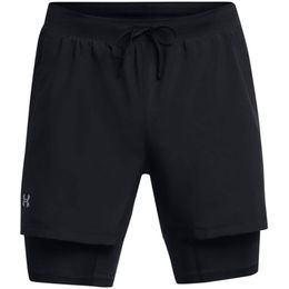 Under Armour Sportshorts 'Launch' Herren Gr&ouml;&szlig;e M schwarz / wei&szlig;