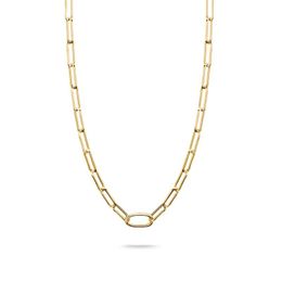 Thomas Sabo Damen Thomas Sabo Charm-Kette &raquo;Charm Club Connect: Paperclip mit einem Connect Link&laquo; gold 50, Silber 925 (recycelt), B: 16,5mm
