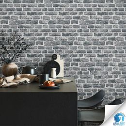 Livingwalls living walls Vliestapete &raquo;DesignDrop vorgeleimte Tapete Stein Mustertapete Grau Schwarz&laquo; matt strukturiert Vliestapete vorgekleistert 3D-Optik f&uuml;r 