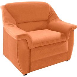 DOMO collection Sessel &raquo;Lale, formsch&ouml;ner und komfortabler Sessel, tolle Armlehnen,&laquo; modern und zeitlos orange Struktur grob (85% Polyester, 15% 