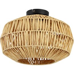 Eglo LED Deckenleuchte &raquo;SHELDON Deckenlampe - Stahl - E27 - 1X40W - IP20&laquo; E27 1 Stk. Wohzimmerlampe, Esszimmerlampe, Flur, Schlafzimmer, H26,5 x &Oslash;38 