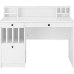 OTTO home Schreibtisch &raquo;Licia, Computertisch&laquo; im Landhausstil, in 2 Breiten wei&szlig; B/H/T: 120cm x 94cm x 40cm