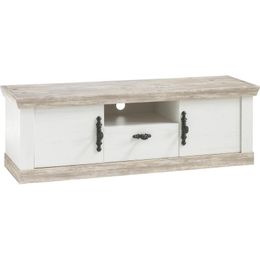 Home Affaire Lowboard &raquo;FlorenzTV-Board, TV-Schrank&laquo; im romantischen Landhaus-Look, Fernsehtisch Breite 156 cm wei&szlig; B/H/T: 156cm x 51cm x 44cm