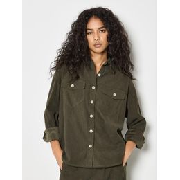 Apricot Oversized Cord Shirt ' ' Damen Gr&ouml;&szlig;e L khaki