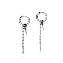 Firetti Damen Paar Creolen &raquo;Schmuck Geschenk Kegel&laquo; Einh&auml;nger abnehmbar silber 17mm, Edelstahl