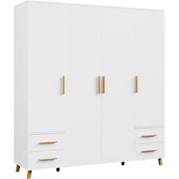 Rauch Dreht&uuml;renschrank &raquo;Kleiderschrank Schrank Garderobe SHINJO Breiten 93/140/187 cm&laquo; in 3 verschiedenen Ausstattungen BASIC/CLASSIC/PREMIUM, Griffe 