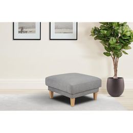 OTTO home Polsterhocker &raquo;TRIPLO passend zur Serie, Ma&szlig;e B/T/H: 82/72/46 cm&laquo; mit Wellenunterfederung, in hochwertiger Verarbeitung grau Luxus-