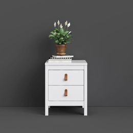 Home Affaire Nachttisch &raquo;Nachtkommode, Nachtschrank, Beistelltisch&laquo; mit 2 Schubladen, Breite 44 cm, H&ouml;he 54 cm wei&szlig; B/H/T: 43,6cm x 54,1cm x 38,4cm