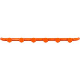 SPINDER DESIGN Garderobenleiste &raquo;RETRO 6 Wandgarderobe&laquo; orange Metall B/H/T: 75cm x 4,5cm x 9,6cm