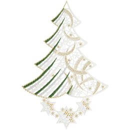 Fensterbild &raquo;Baum&laquo; Made in Germany gr&uuml;n Polyester B/L: 21cm x 31cm