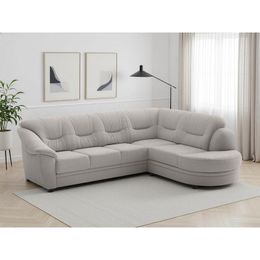Sit & More sit&more Ecksofa &raquo;Savona&laquo; mit Federkern, optional mit Schlaffunktion B/H/T: 267cm x 90cm x 206cm, Flachgewebe LINO, Ottomane rechts,mit Bettfunktion