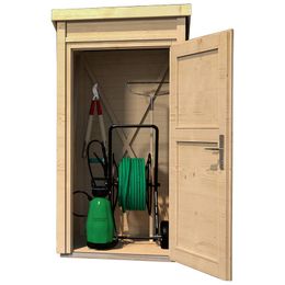 Weka Garten-Ger&auml;teschrank BxTxH: 97x100x200,5 cm beige Massivholz Einheitsgr&ouml;&szlig;e