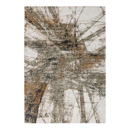 Kayoom Teppich &raquo;Firenze 485&laquo; rechteckig 22 mm H&ouml;he Kurzflor, Modernes Muster, Fu&szlig;bodenheizungsgeeignet, Wohnzimmer braun Polypropylen B : 200cm 1 Stk., 22mm,