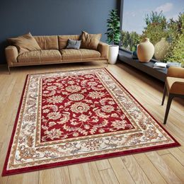 Hanse Home Teppich &raquo;Reni&laquo; rechteckig 8 mm H&ouml;he L&auml;ufer, Orientalisch, Kurzflor, Wohnzimmer, Schlafzimmer, Esszimmer rot Jute, Polyester, Polypropylen (