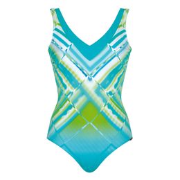 Sunflair Badeanzug Damen Gr&ouml;&szlig;e 4XL t&uuml;rkis / wei&szlig;